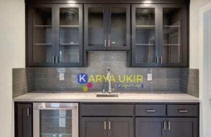 Kitchen set minimalis modern Unik - Karya Ukir Furniture