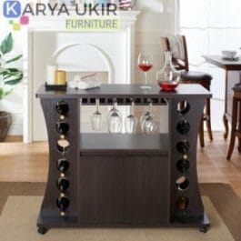 Rak botol wine anggur simple Klasik Eropa - Karya Ukir Furniture